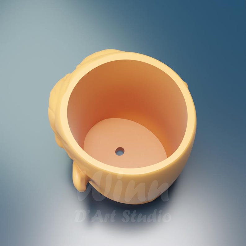 Zombie Head Planter Ver_01– STL File for 3D Printing - Etsy