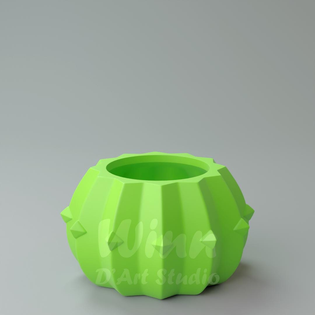Cactus Planter 3D Print STL Set – Geometric Modern Pots (3 Sizes) - Etsy