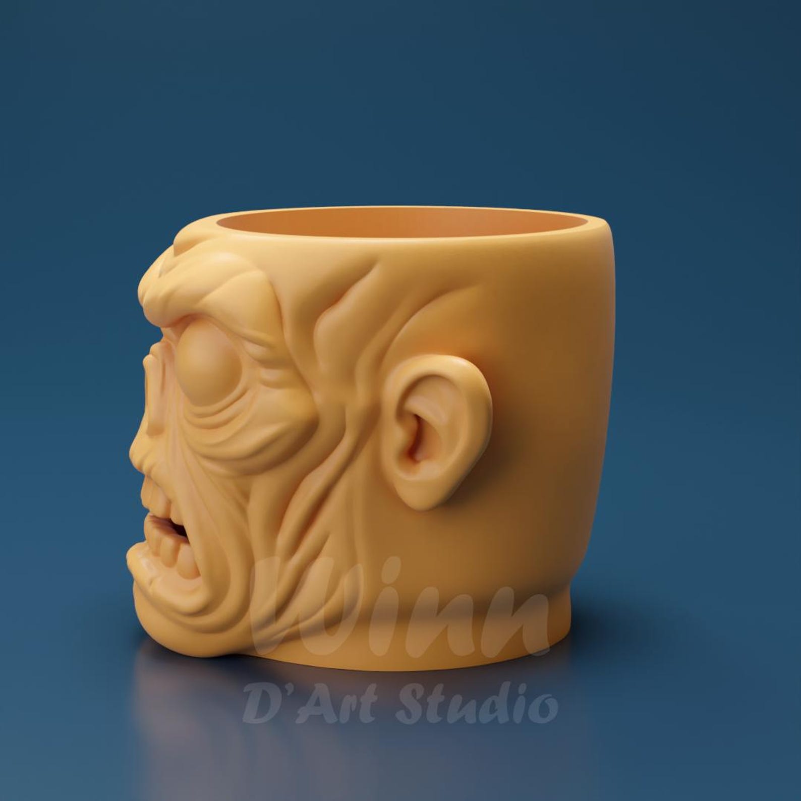 Zombie Head Planter Ver_01– STL File for 3D Printing - Etsy