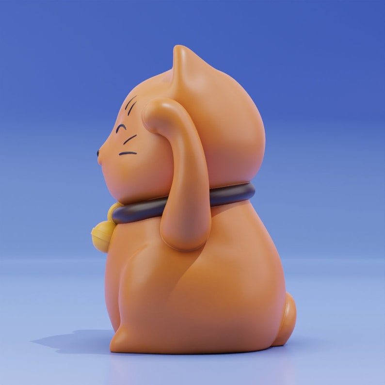 Maneki Neko V.02 3D Print File Model. - Etsy