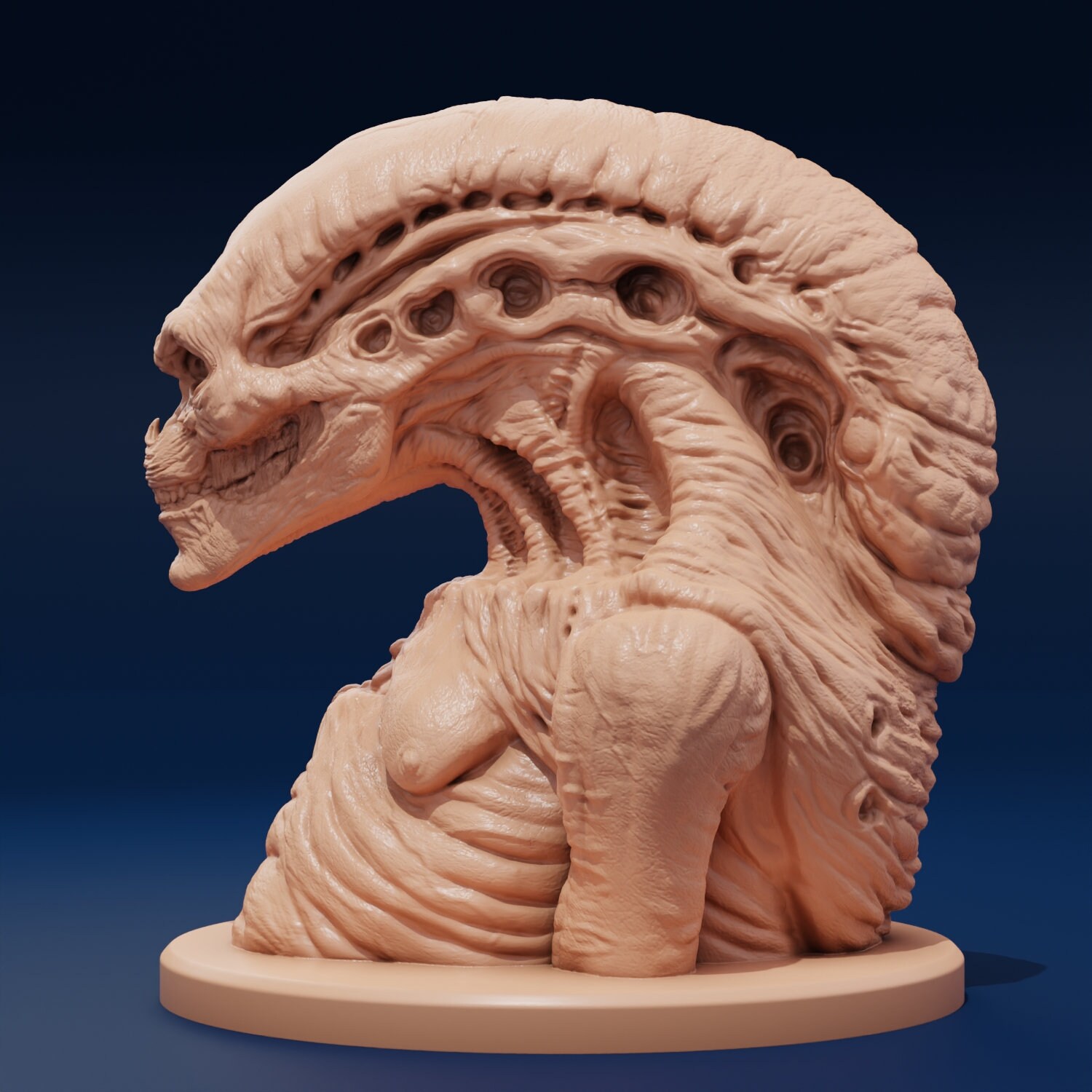 Alien Newborn Bust 3D Print File Model - Etsy