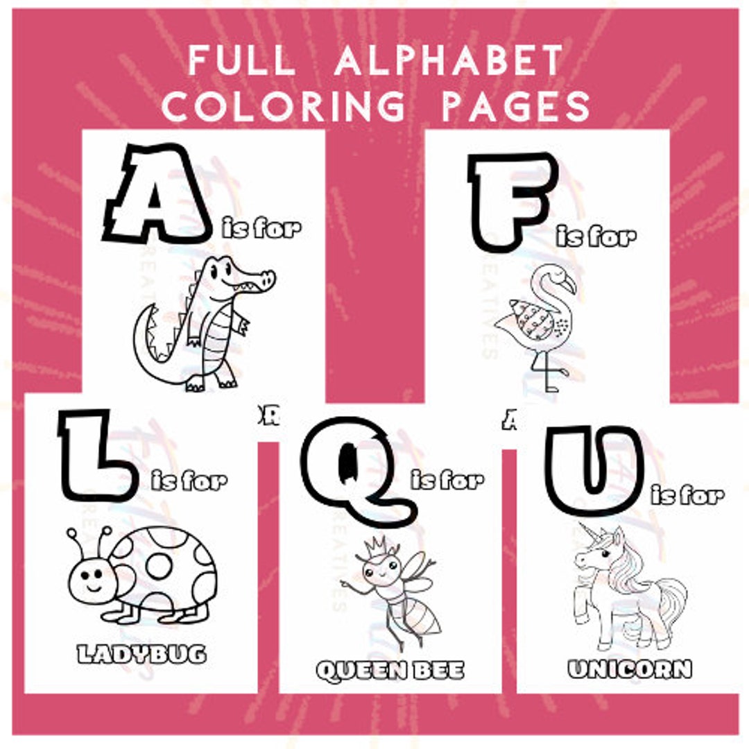 Printable Alphabet Coloring Pages for Kids Alphabet Coloring Pages Kids ...