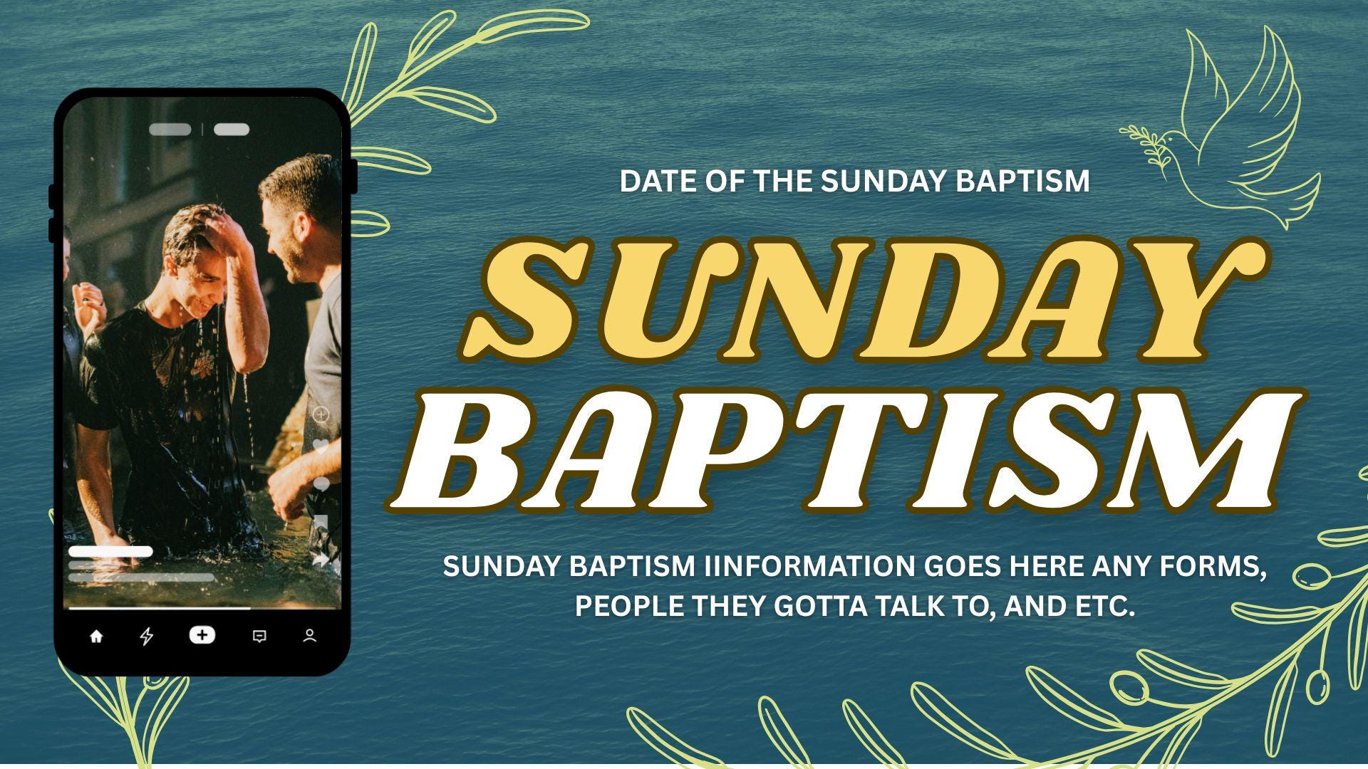 Church Service Slides Template | 15 Pre-service Designs (canva Editable ...