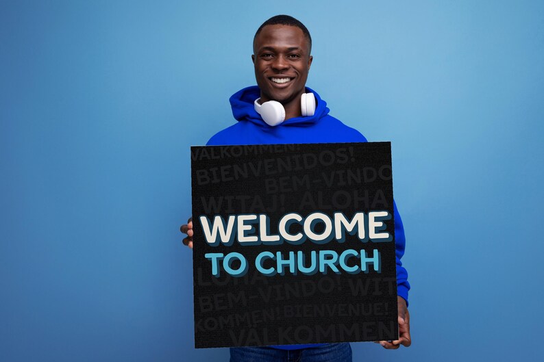 Editable Church Sign Templates | Canva Design (digital Download) - Etsy