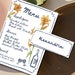 Lily Menu & Place Card: Editable Menu, Place Card - Etsy
