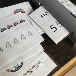 Vehicle-themed Number Tracing Worksheets | Large Numbers for Easy ...