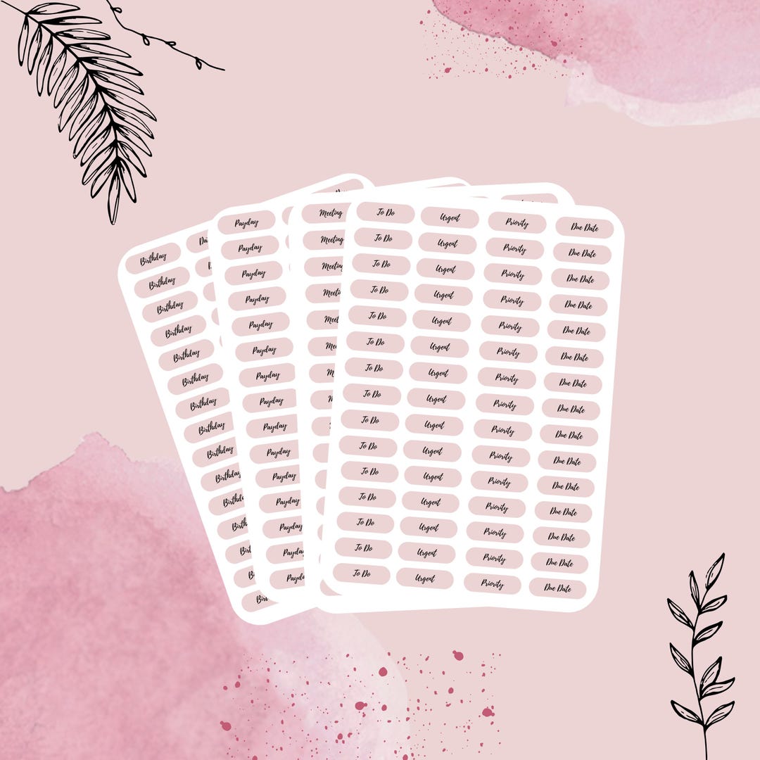 Functional Planner Stickers for Planners, Calendars and Agendas – Work ...