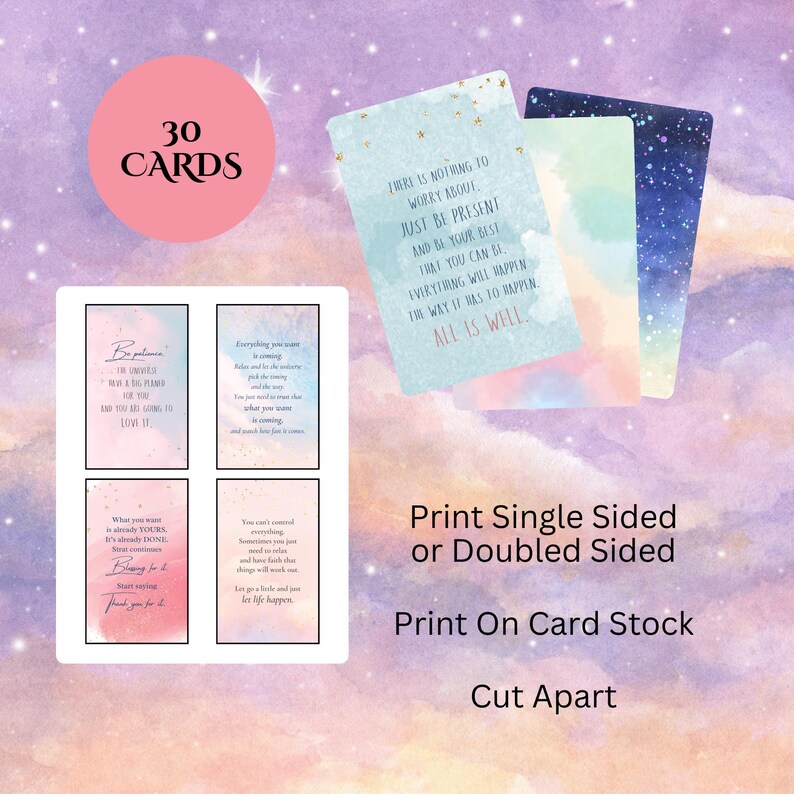 Messages From the Universe Affirmation Cards | Printable Affirmation ...