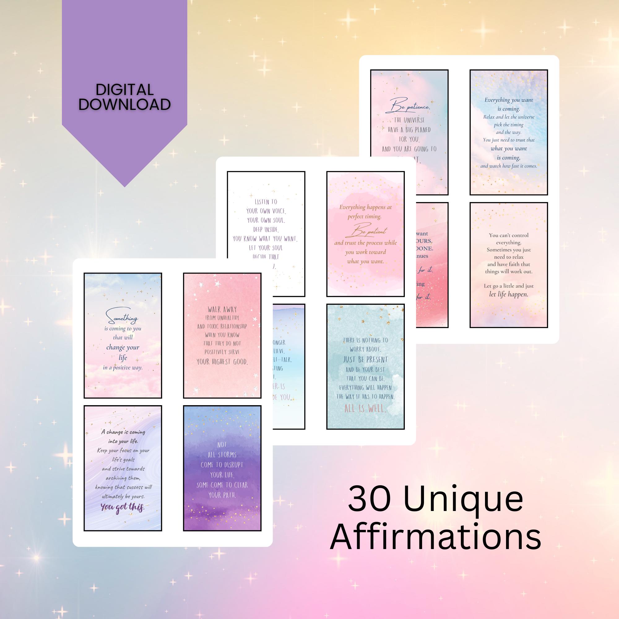 Messages From the Universe Affirmation Cards | Printable Affirmation ...