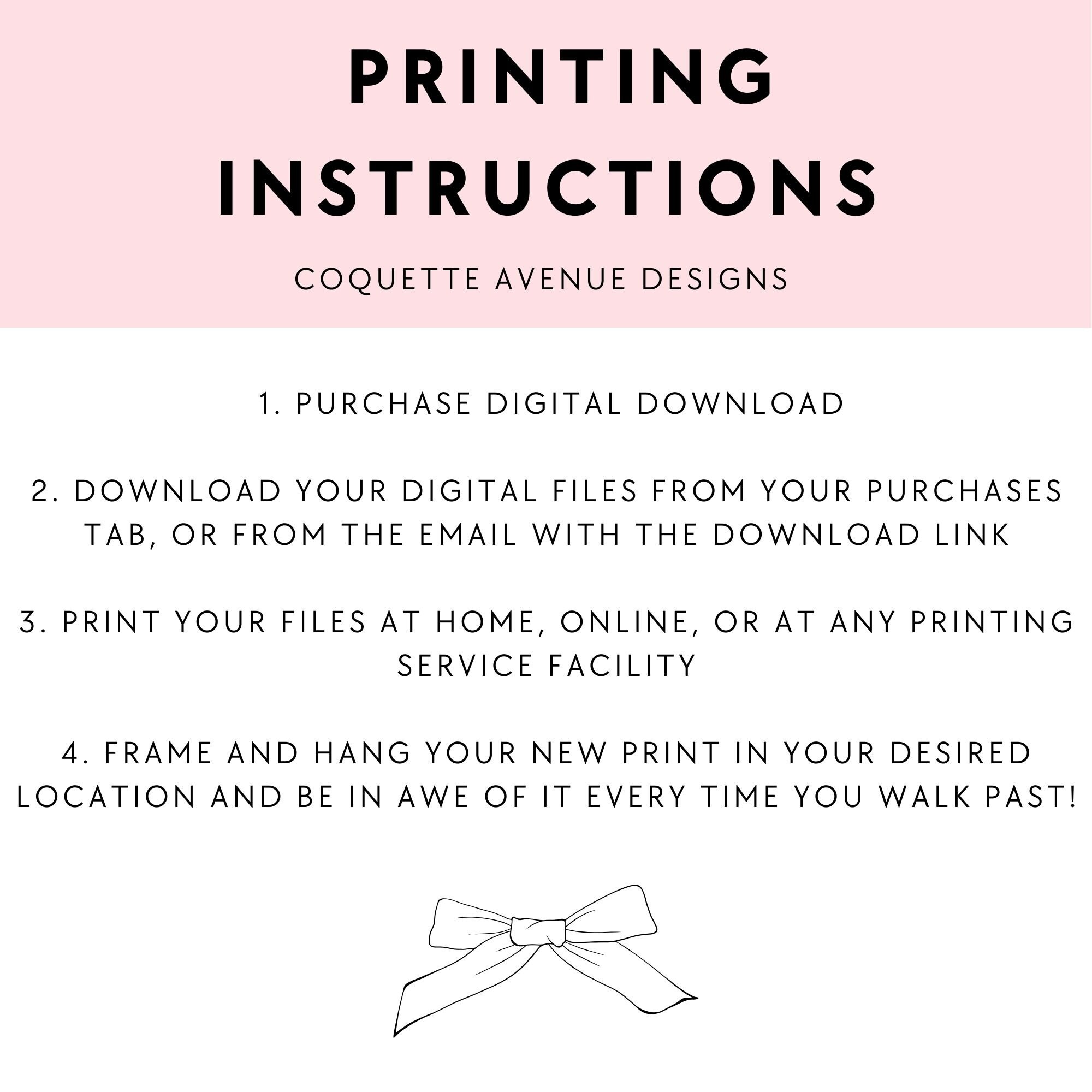 Pink Bow Note Pages L Coquette Room Decor L Bow Room Decor L Coquette ...