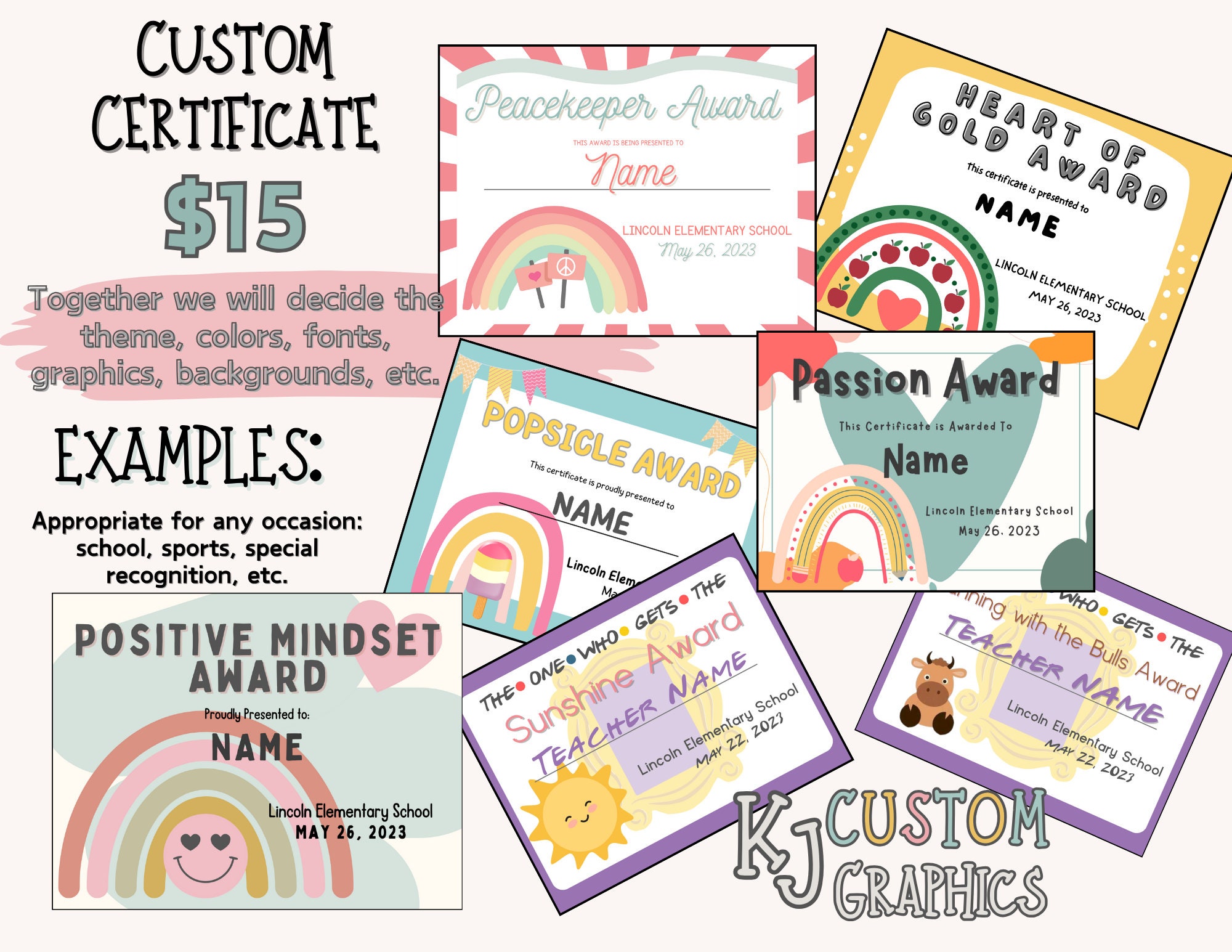 Custom Certificate - Etsy
