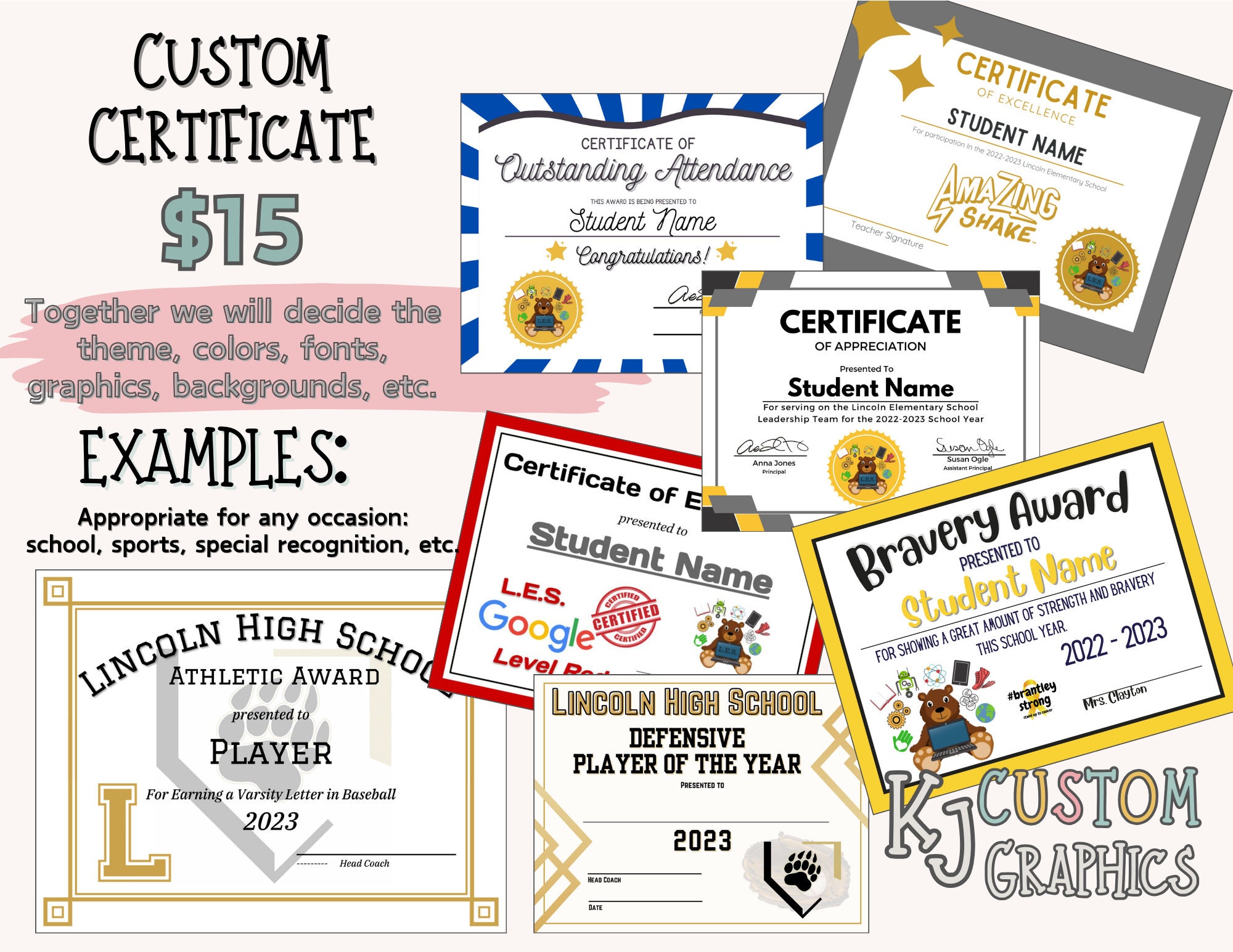 Custom Certificate - Etsy