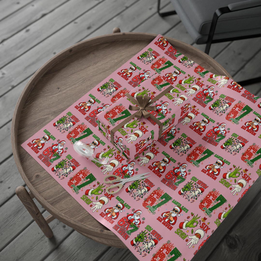 67 Meme Christmas Gift Wrap, Wrapping Papers, Kids Funny Wrapping Paper ...