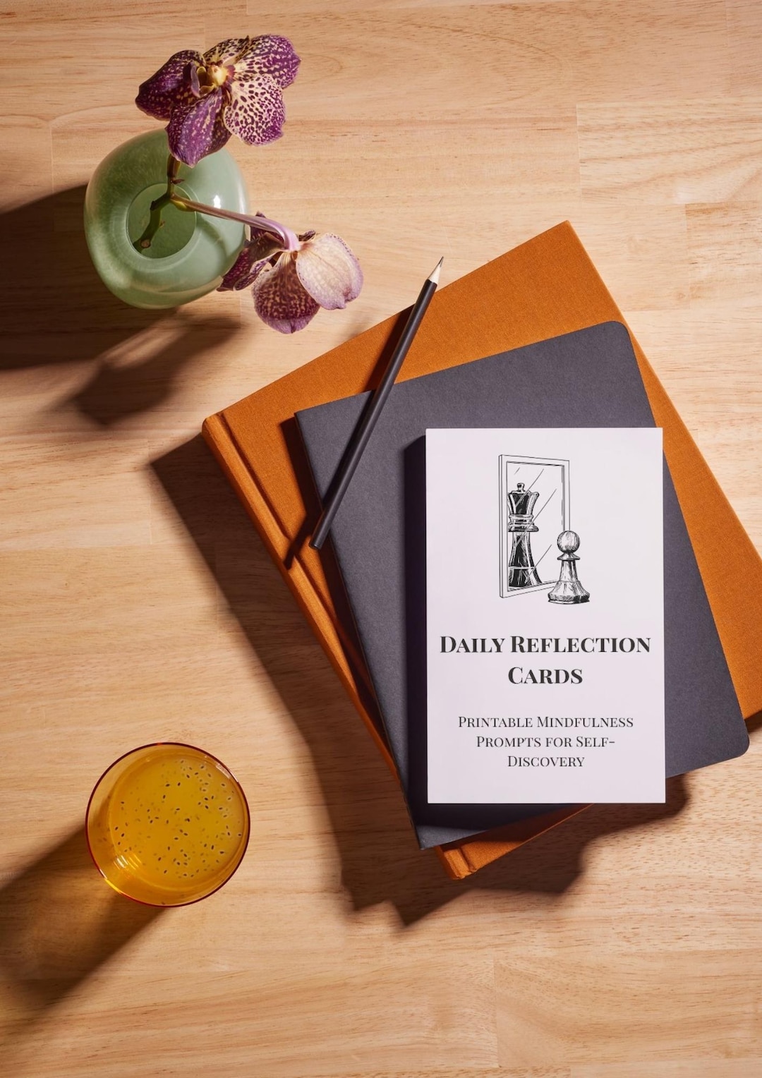 30 Daily Reflection Cards – Printable Mindfulness Prompts for Self ...