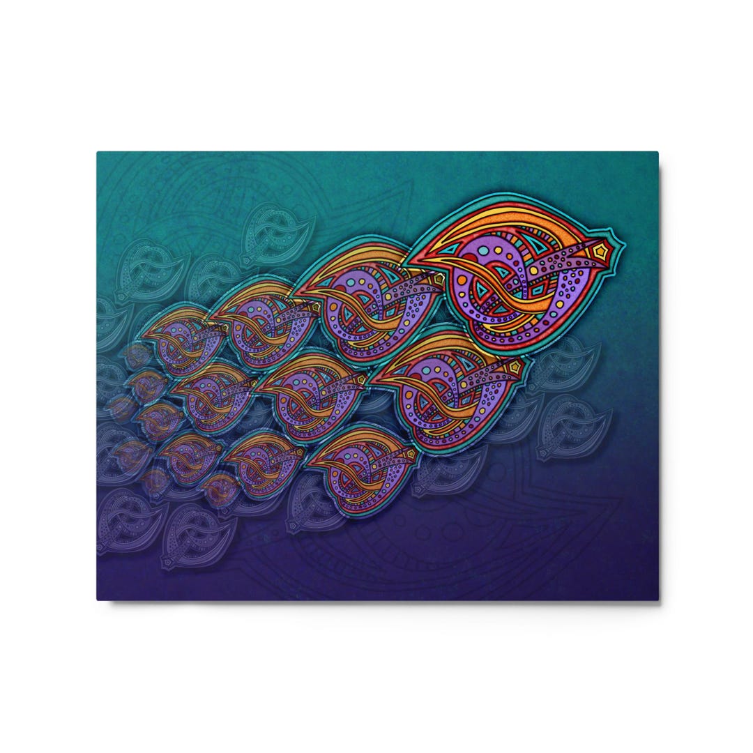 Renewal - Abstract Wall Art on Metal - Etsy