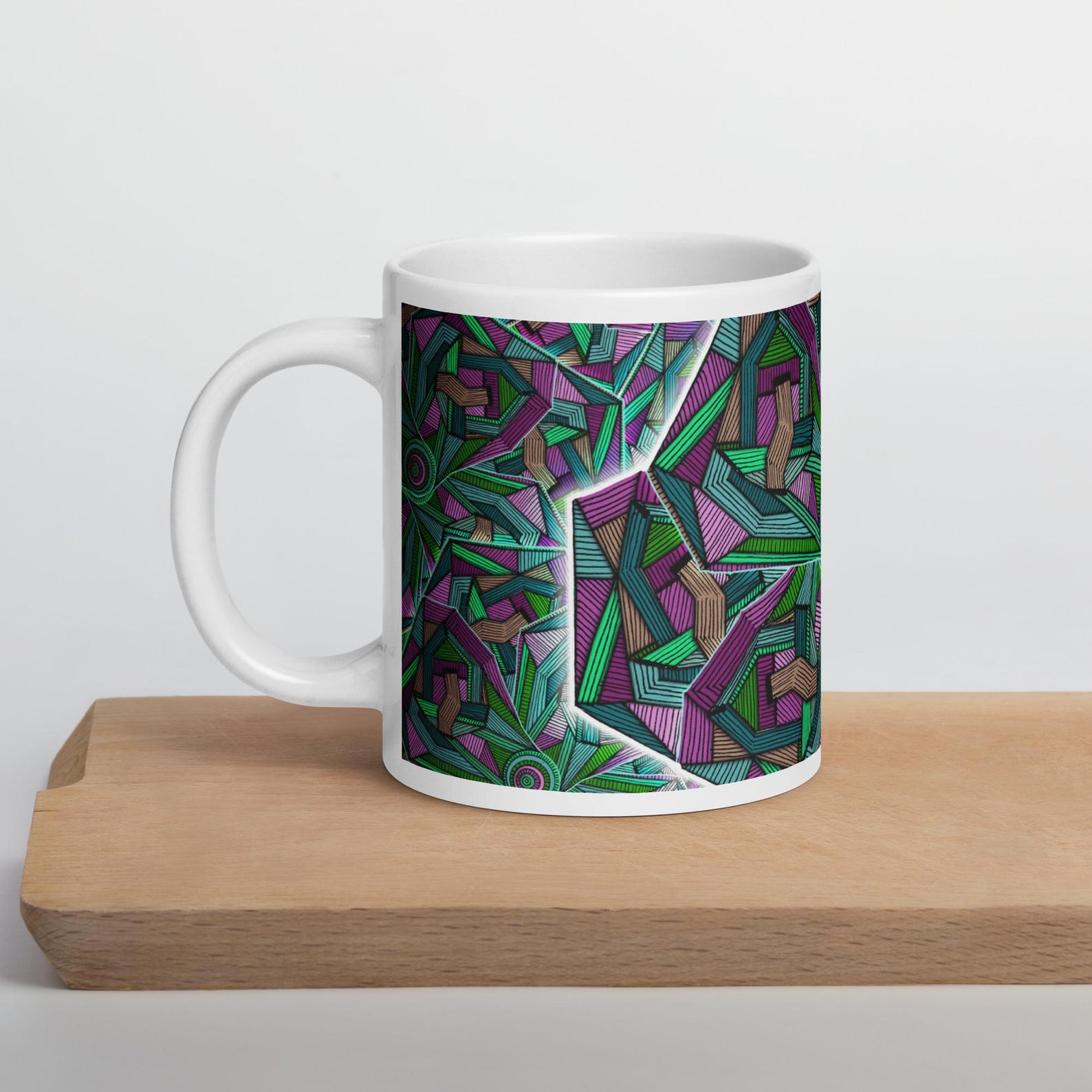 Catalyst - Abstract Art Mug, White - a Unique Gift for Friends, Family ...