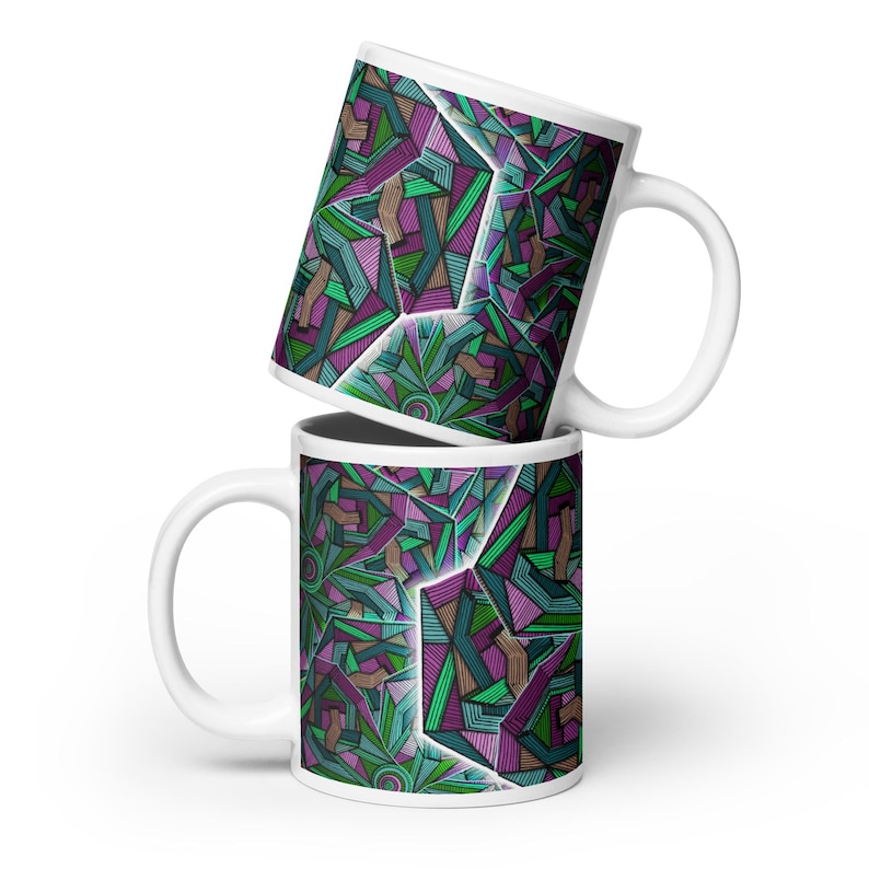 Catalyst - Abstract Art Mug, White - a Unique Gift for Friends, Family ...