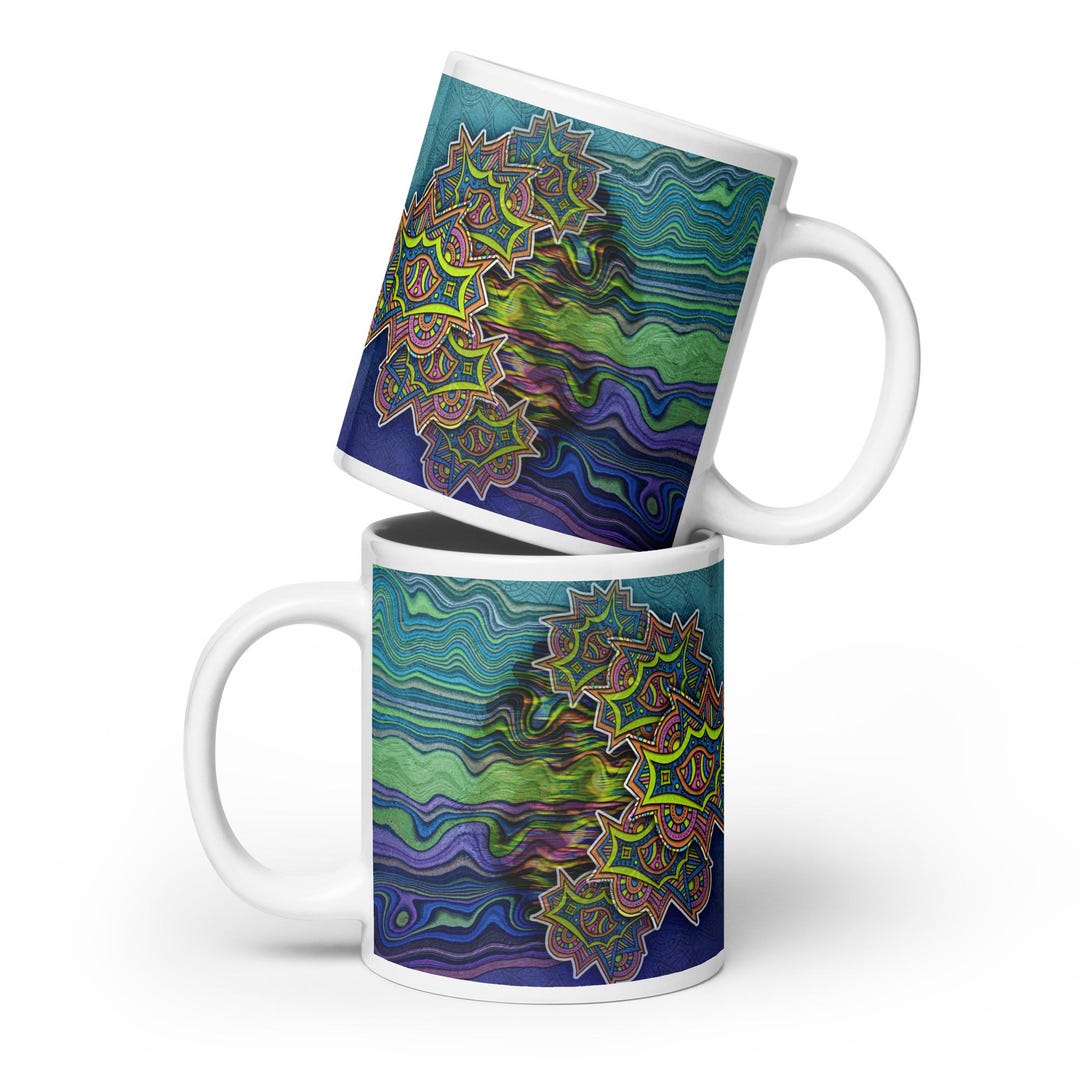 Ascension - Abstract Art Mug, White - a Unique Gift for Friends, Family ...