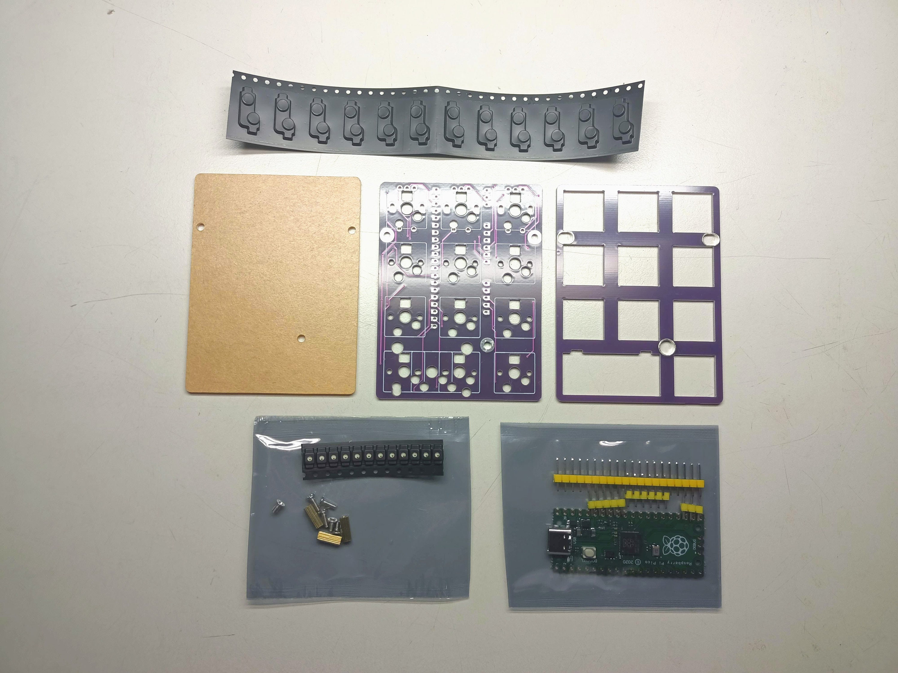 Pabile DIY P12 12-key 4x3 Grid Programmable Mechanical Macro Pad ...