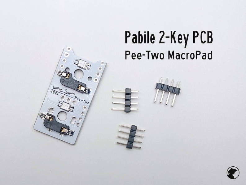 Pabile DIY P2 Pee-two 2-key PCB Assembly Macro Pad With Optional Rotary ...