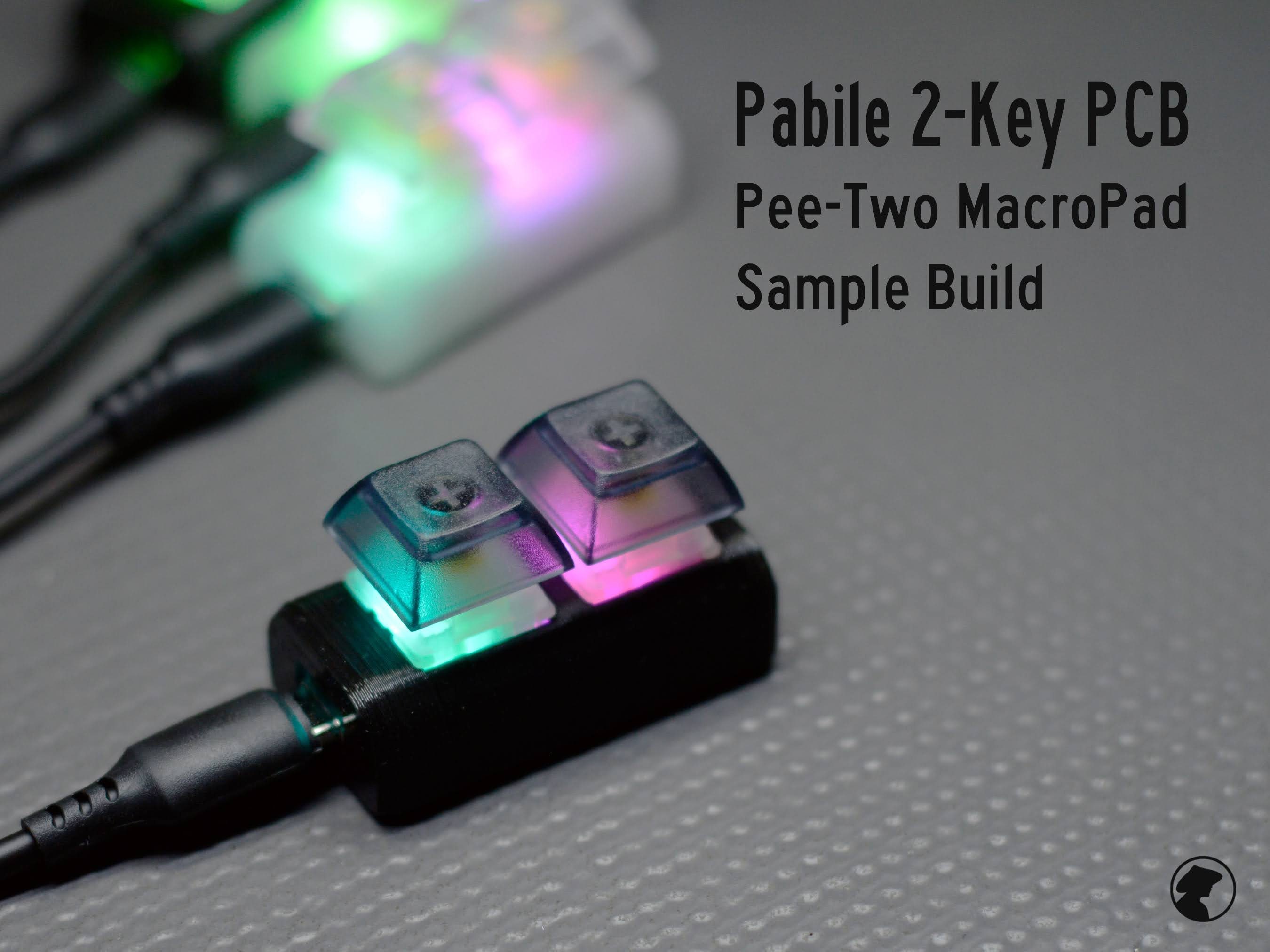 Pabile DIY P2 Pee-two 2-key PCB Assembly Macro Pad With Optional Rotary ...