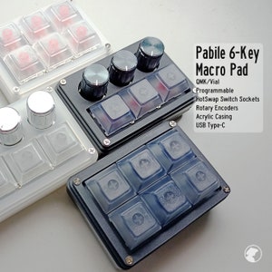 Pabile 6-key P6 Ready to Use Programmable Macro Pad Mechanical Keyboard ...