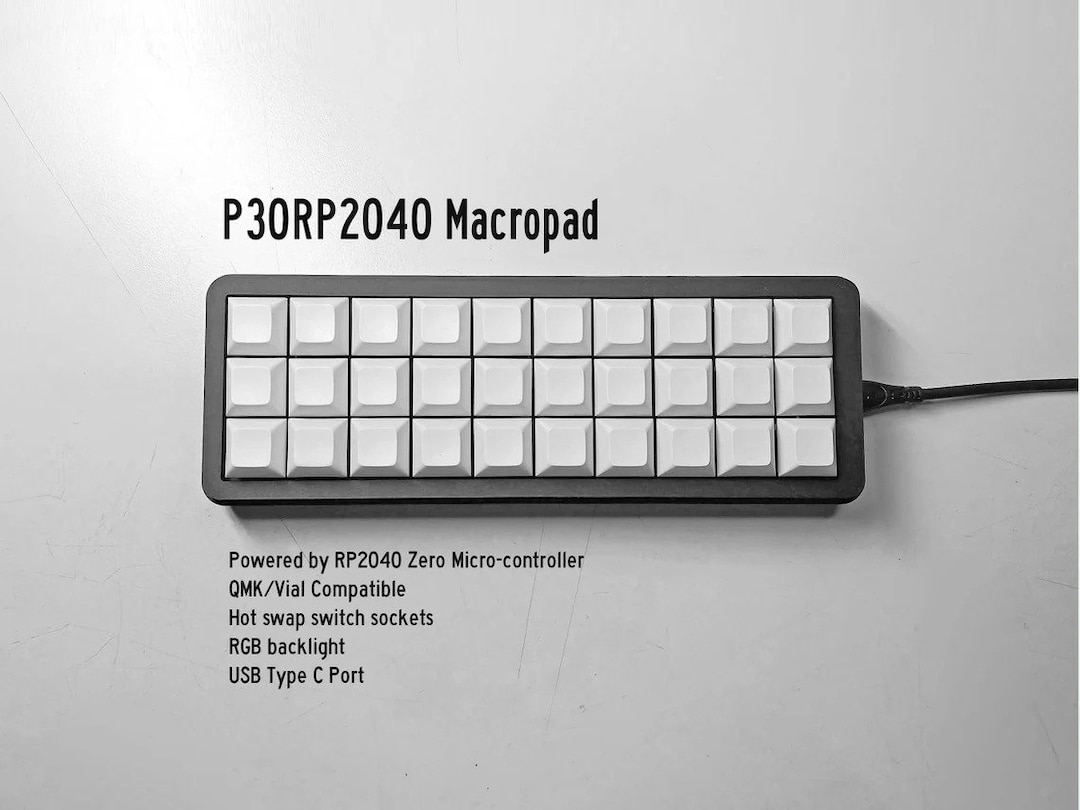 Pabile P30 Mechanical Keyboard 3x10 Grid 30-key Qmk/vial OLKB - Etsy