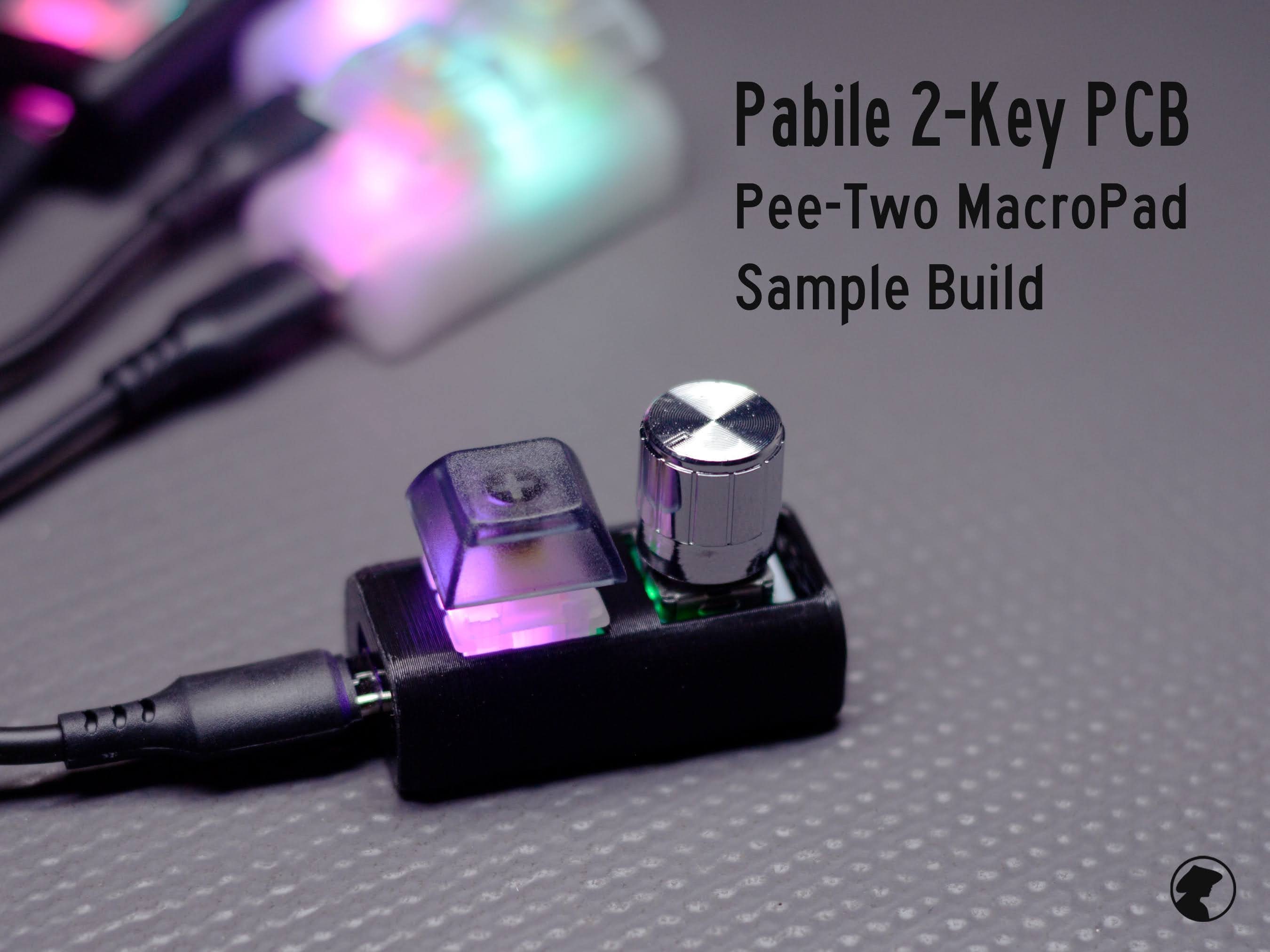 Pabile DIY P2 Pee-two 2-key PCB Assembly Macro Pad With Optional Rotary ...