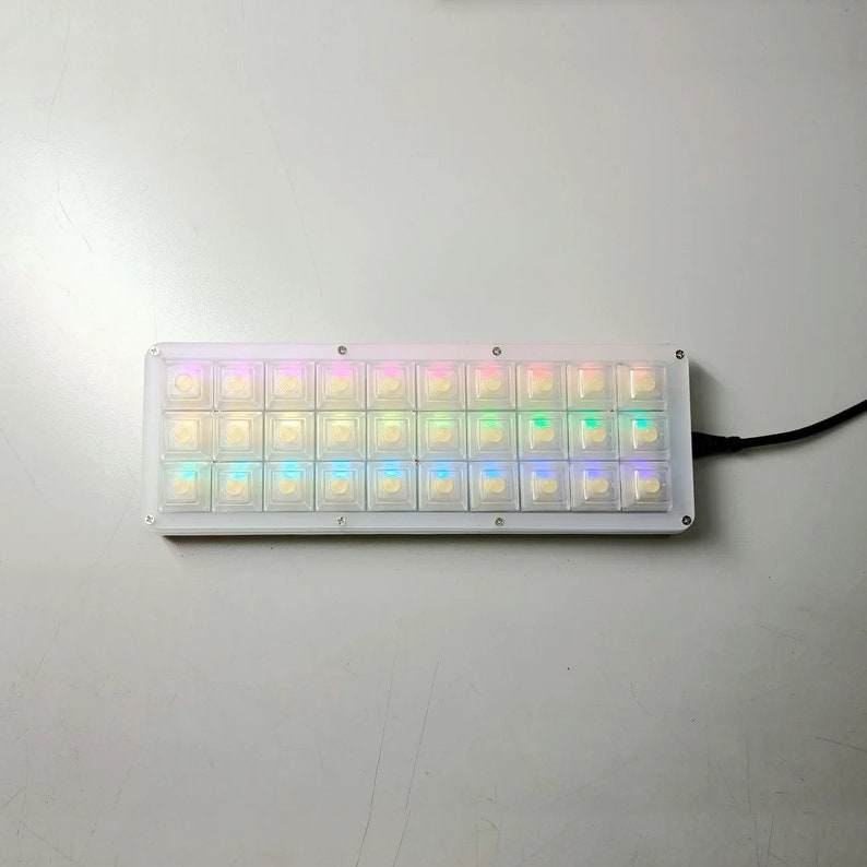 Pabile P30 Mechanical Keyboard 3x10 Grid 30-Key QMK/Vial OLKB - Etsy México