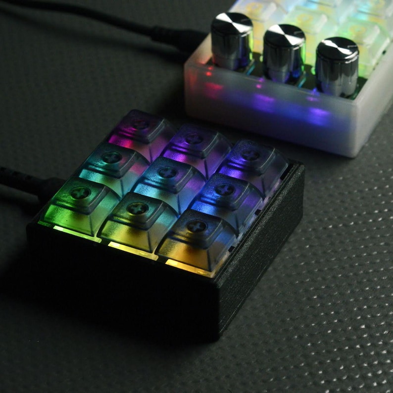Pabile P9 3x3 Grid Macro Pad With Rotary Encoder QMK Vial RGB Hot Swap Programmable Mechanical ...