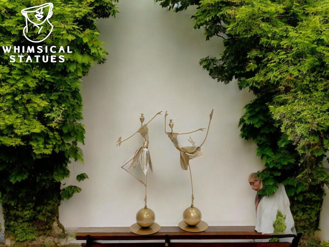 Sculpture Garden Statues | Ornament Stand Figurine | Indoor Outdoor ...