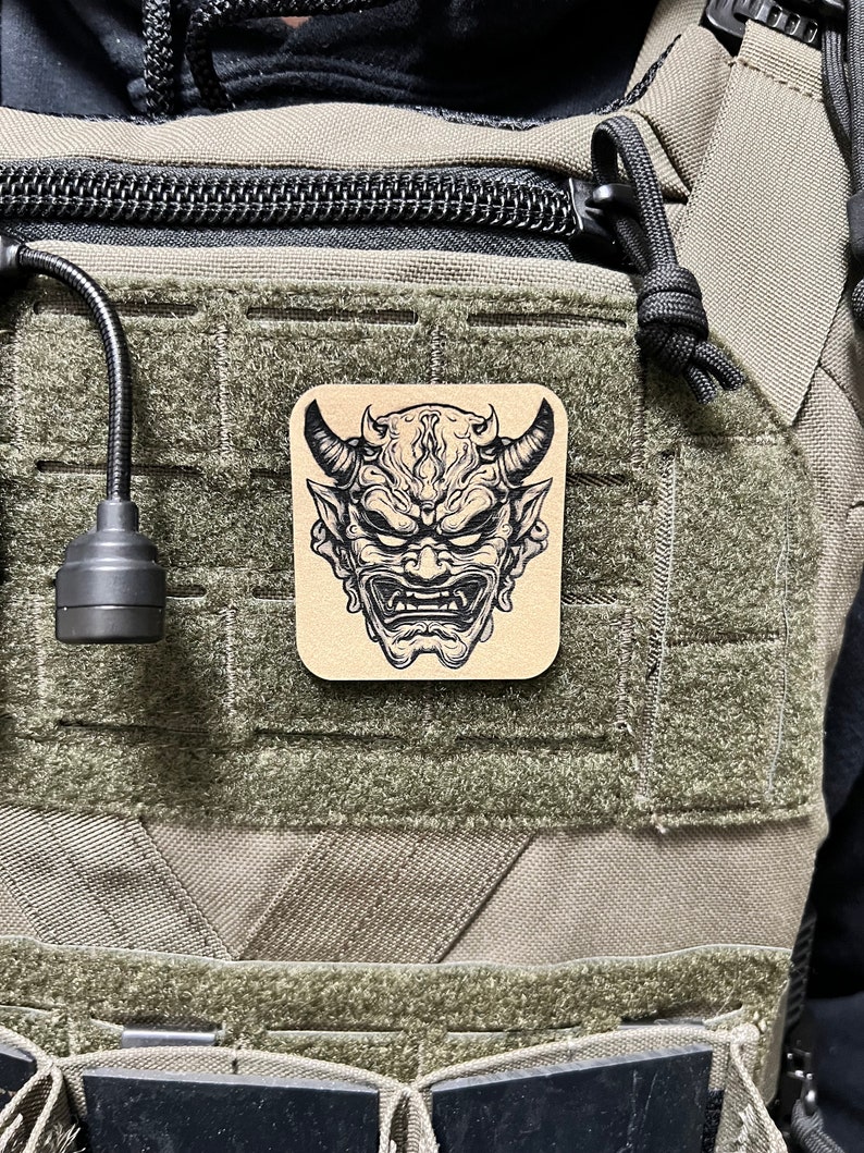 Oni Demon Patch Tan - Etsy