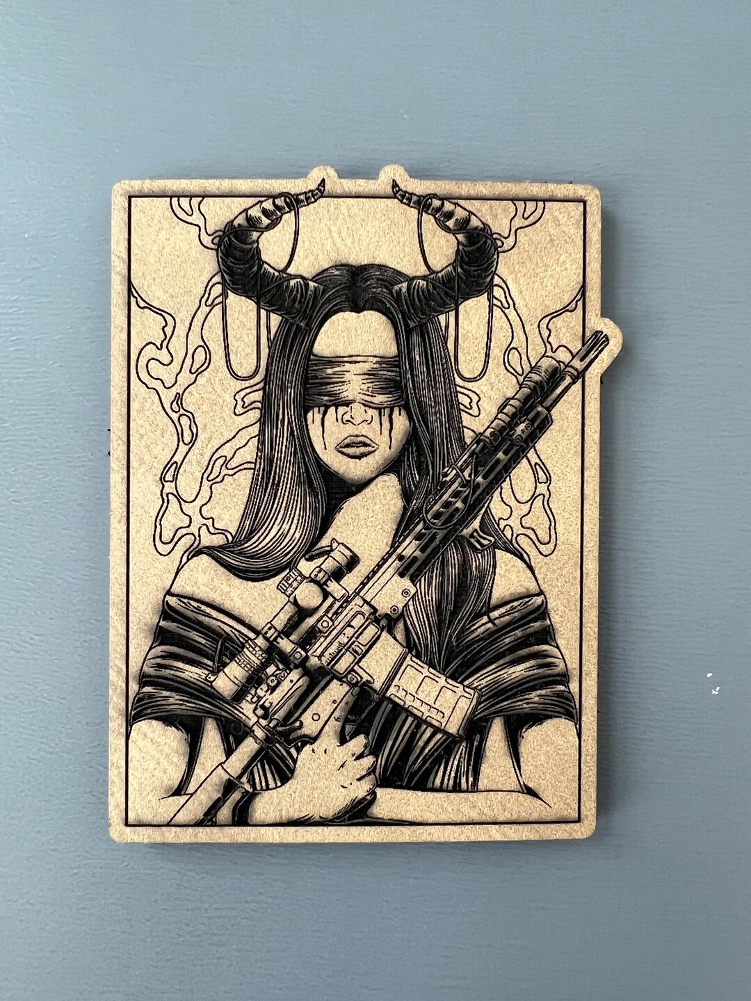 Angel of Death Patch - Tan - Etsy