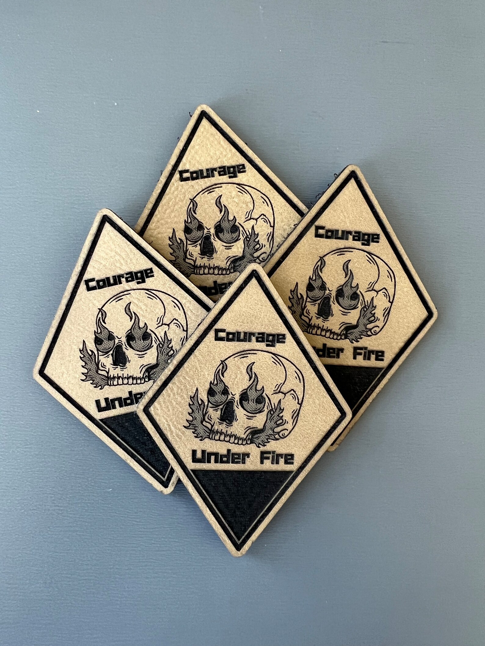 Courage Under Fire Patch, Hook and Loop - Tan - Etsy