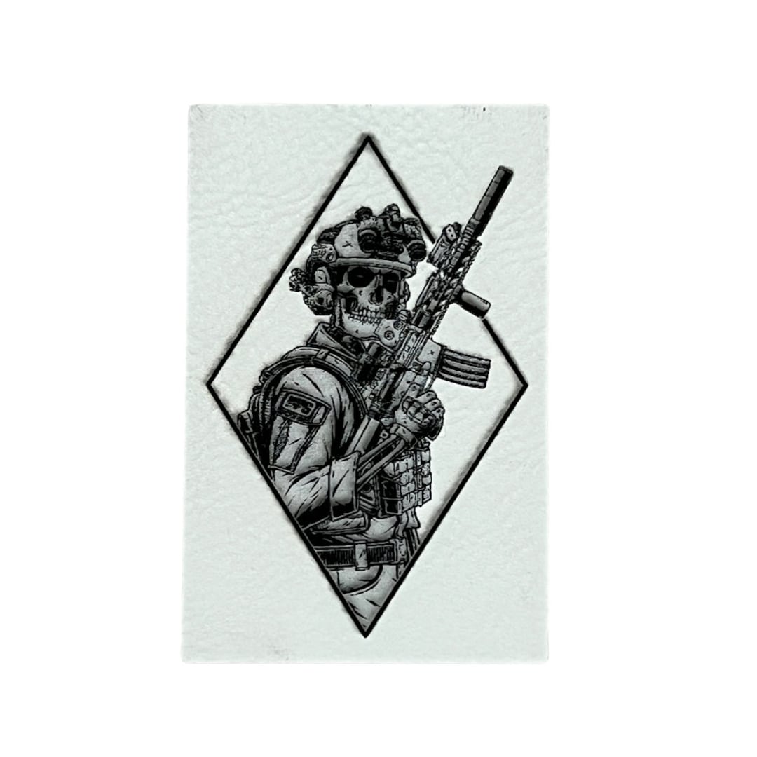 PPG Skeleton Patch - White - Etsy