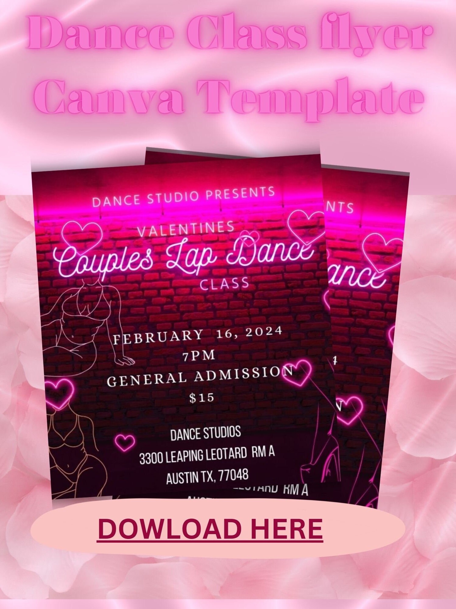 Editable Canva Dance Class Flyer Template - Etsy