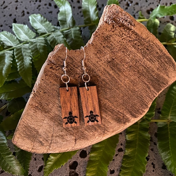 Koa Wood Earrings - Etsy