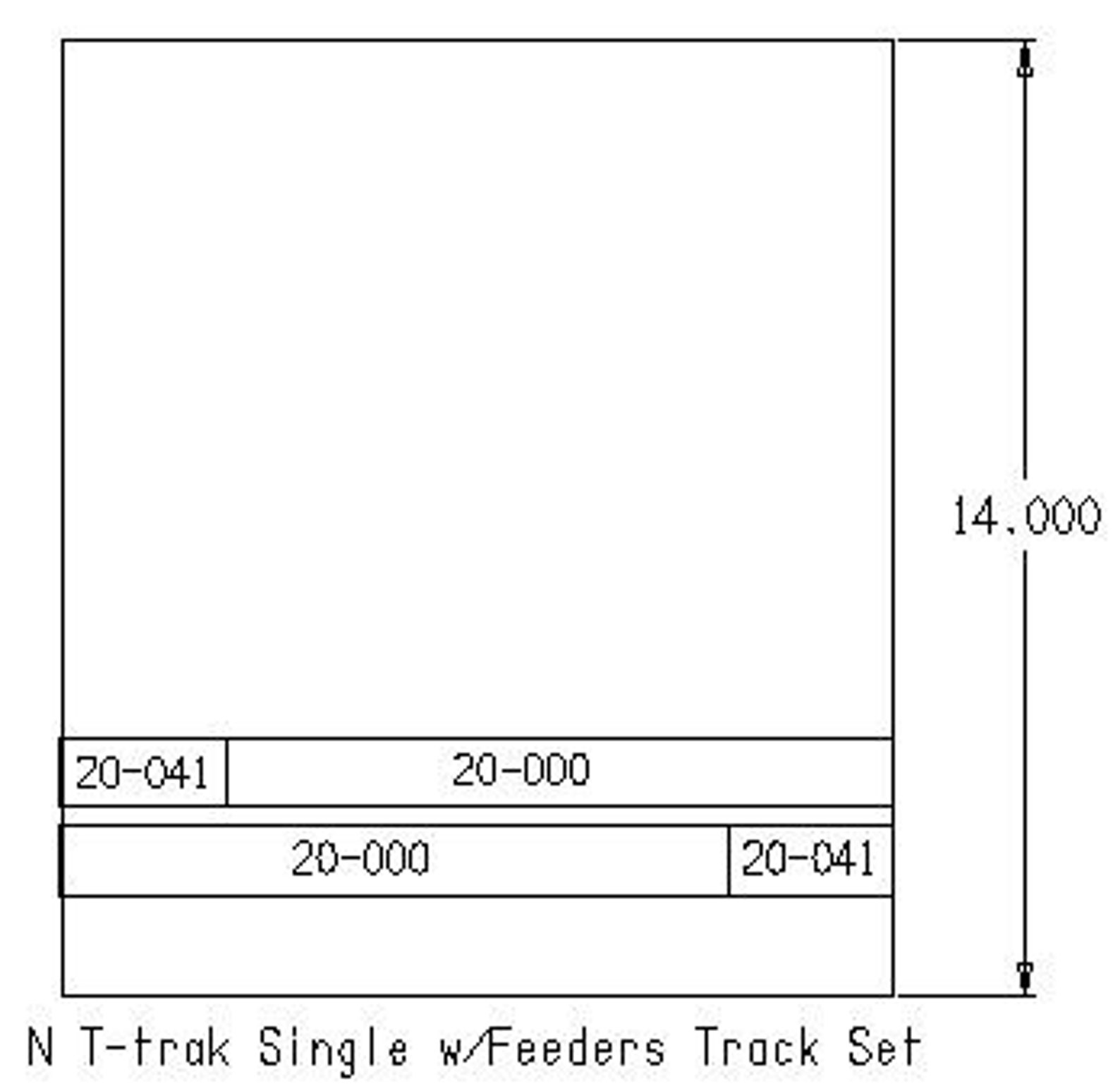 N-scale T-trak (single Wide) Flush Kits - Etsy