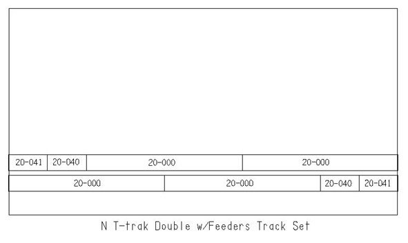 N-scale T-trak (double Wide) Depressed Kits - Etsy