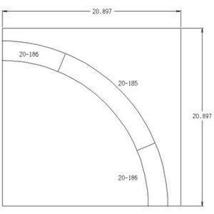 N-scale T-trak outside Corner 19 Radius Depressed Kits - Etsy