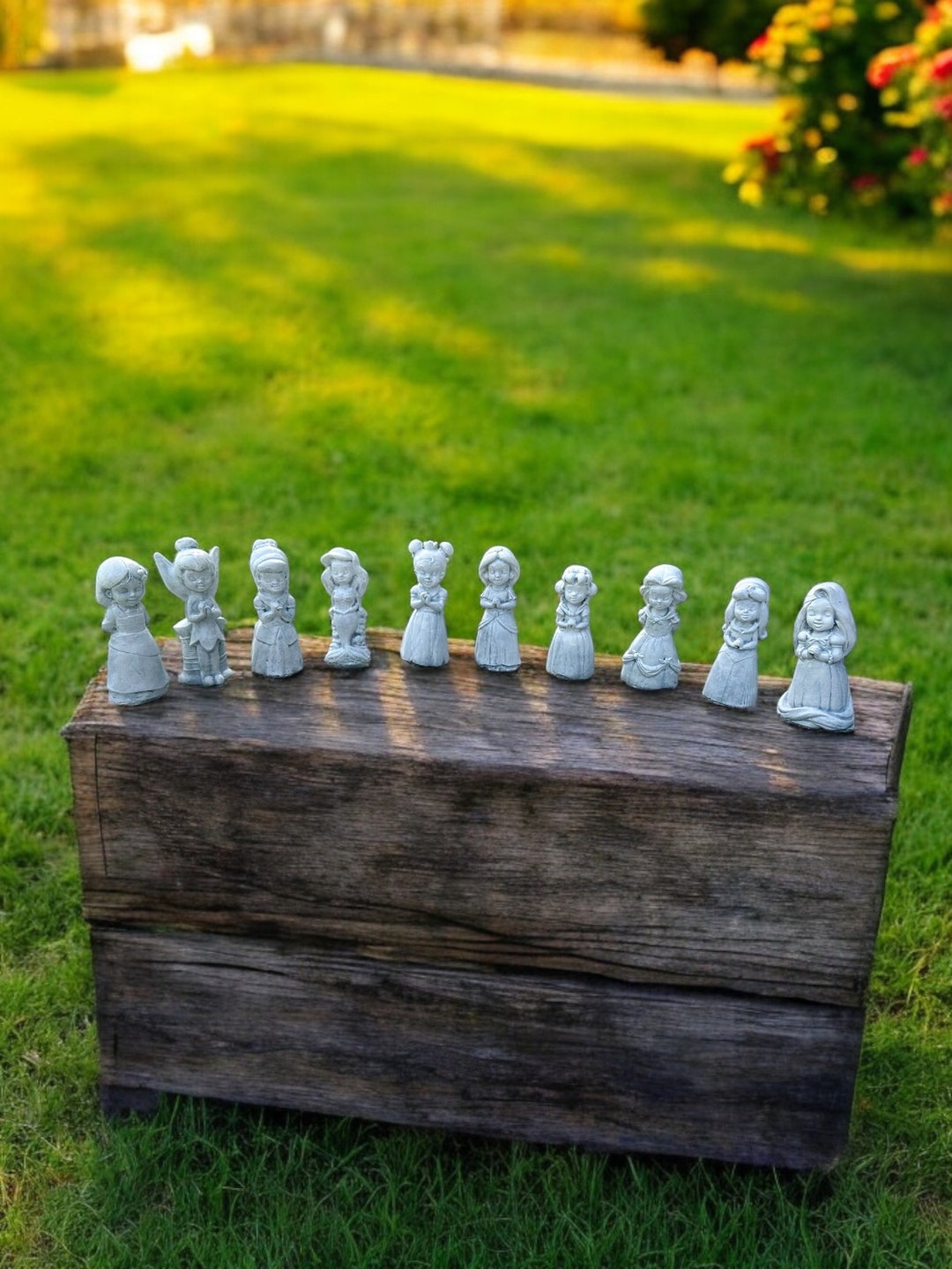 Disney Princesses Concrete Statues Set - Etsy