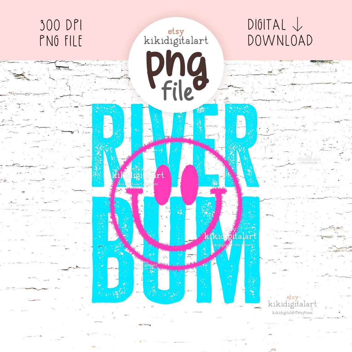 Smile River Bum PNG / Bright Summer Shirt Png / River Bum Sublimation ...
