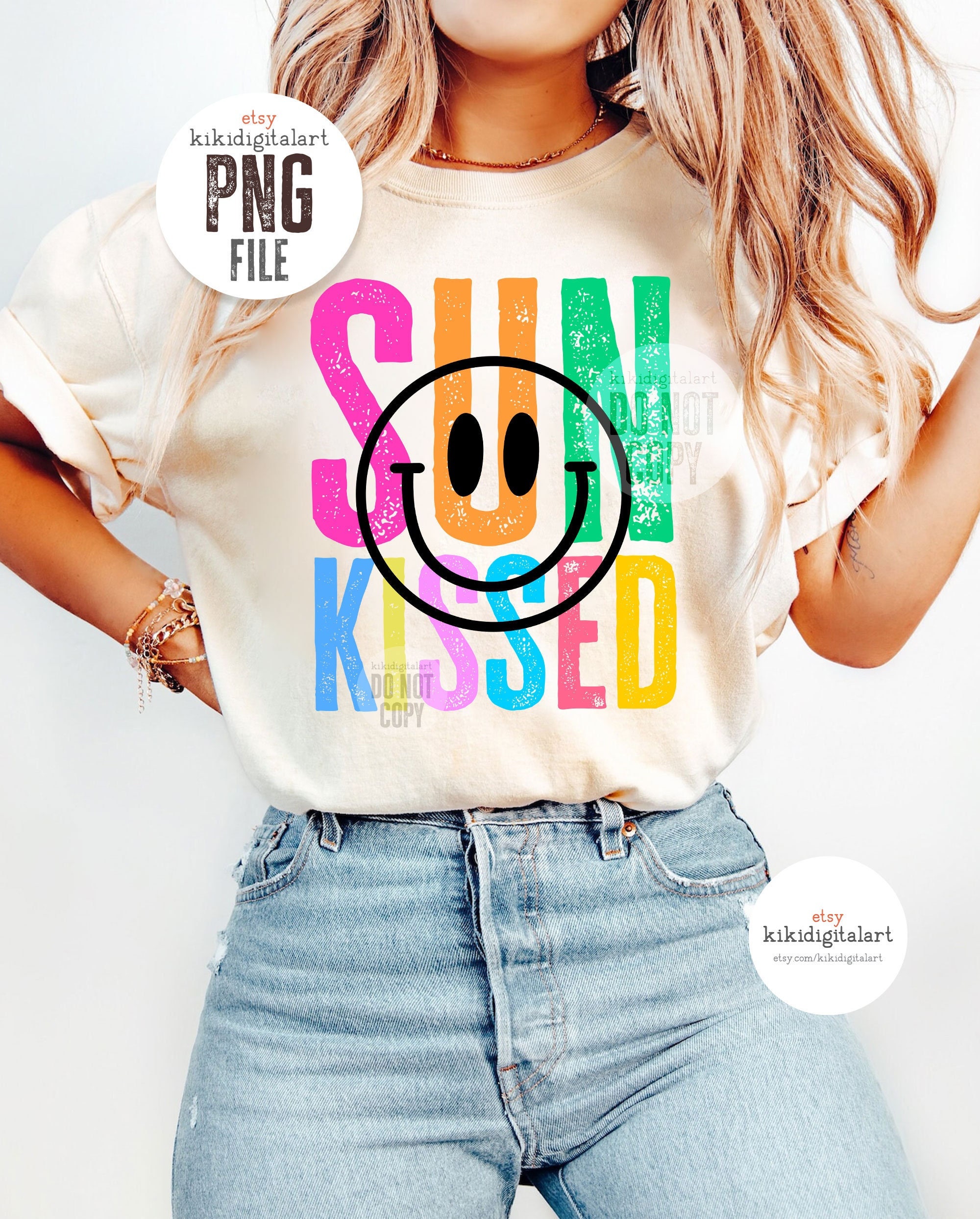 Sun Kissed PNG / Bright Summer Png / Beach Bum Sublimation Designs ...