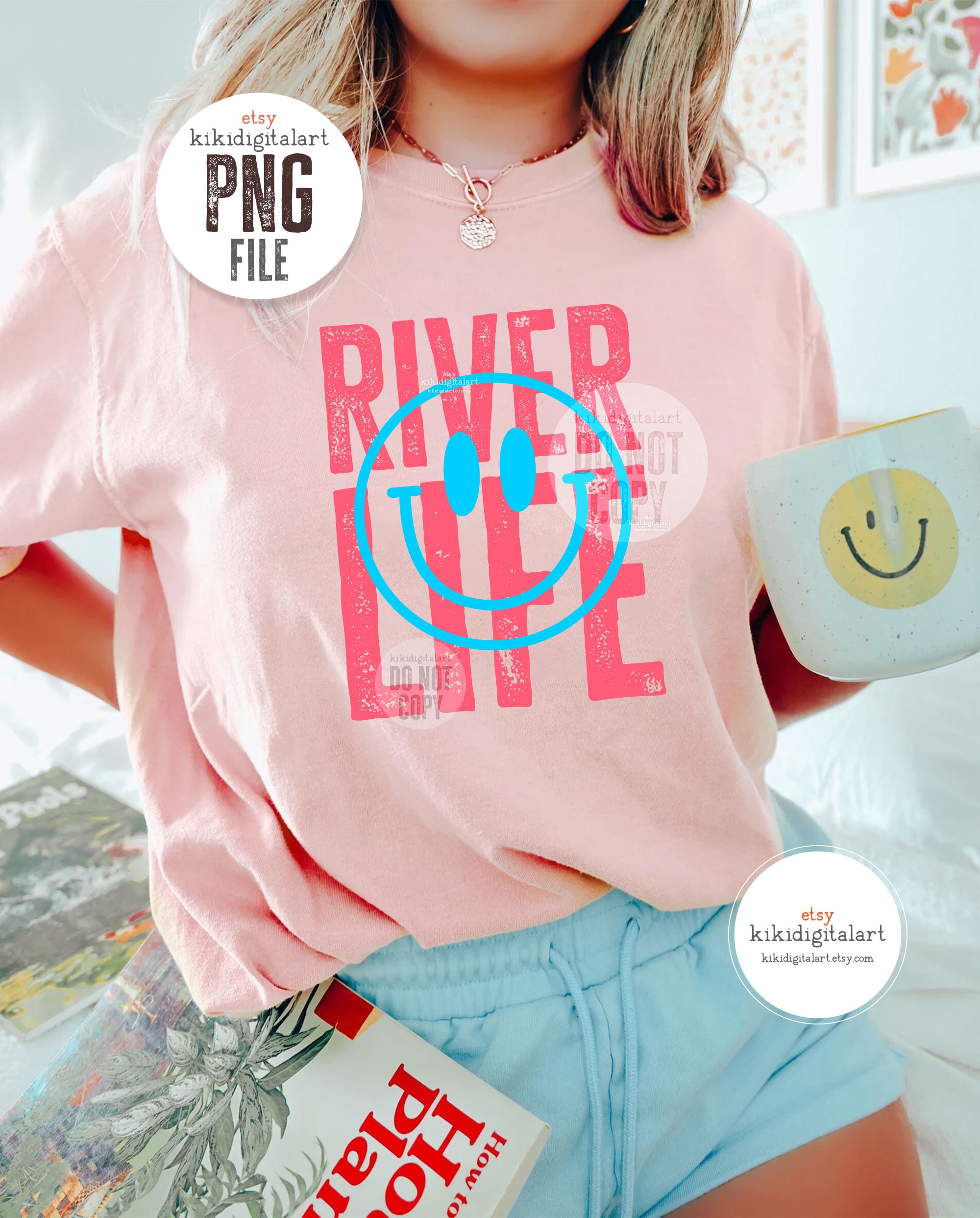 Smile River Life PNG / Summer Png / River Bum Png T-shirt Sublimation ...