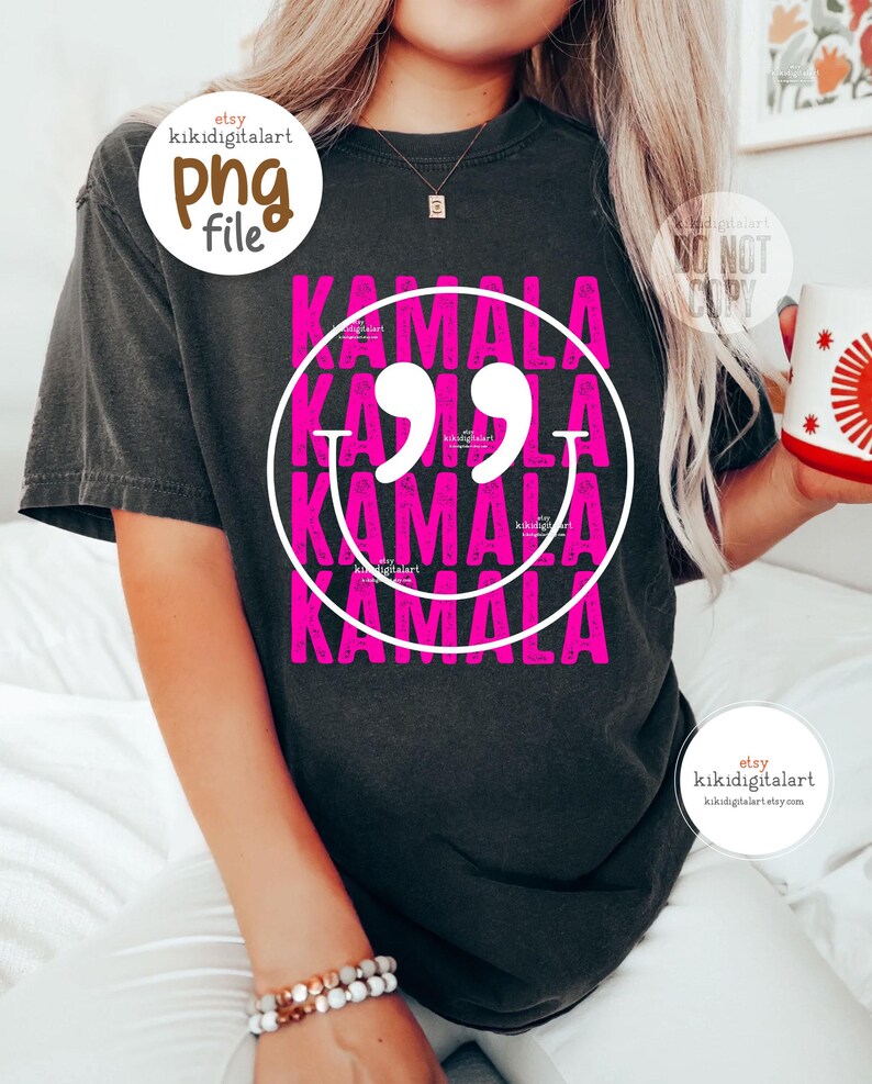 Pink Kamala PNG, Trendy Kamala Harris Png Shirt Sublimation, Retro ...