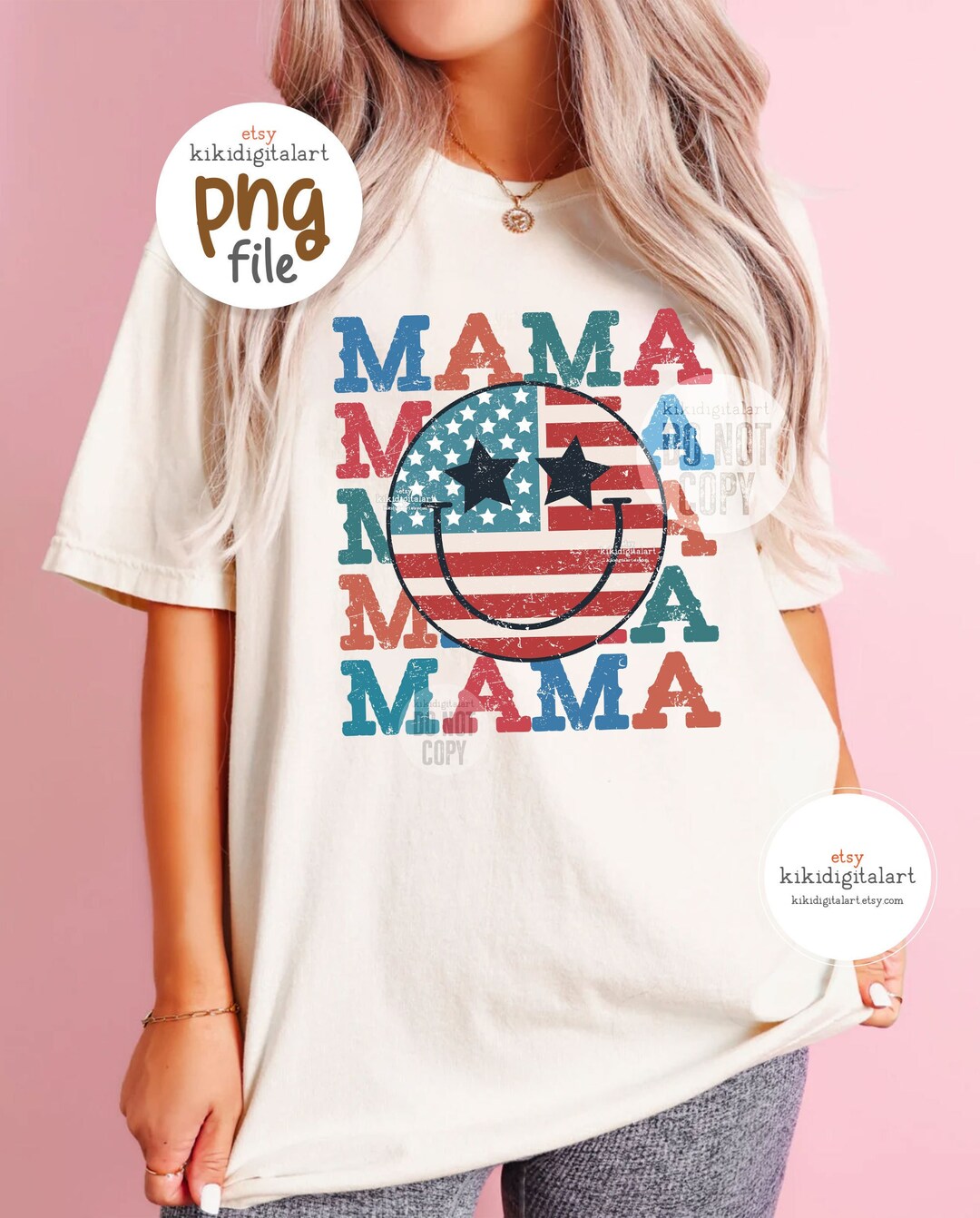 American Mama Png, Smile America Png, Happy America Png, Mom America ...
