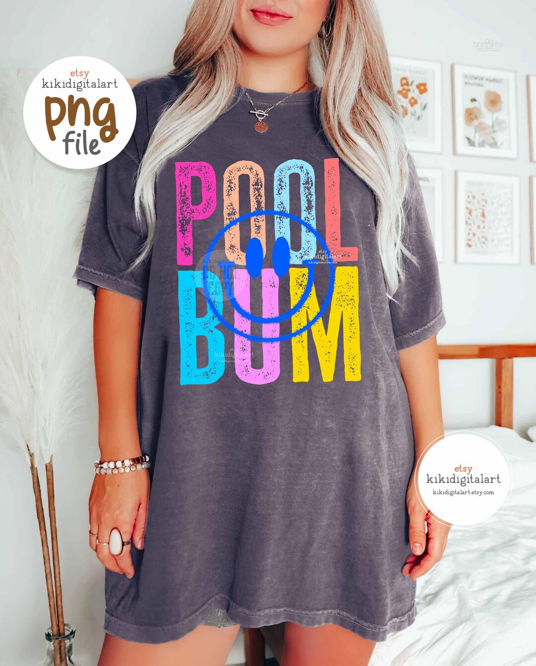 Pool Bum PNG / Neon Colors Summer Png / Pool Babe Png / Pool Png ...