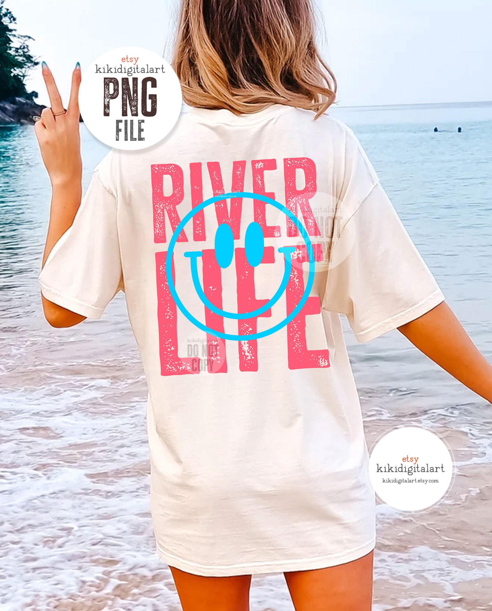 Smile River Life PNG / Summer Png / River Bum Png T-shirt Sublimation ...
