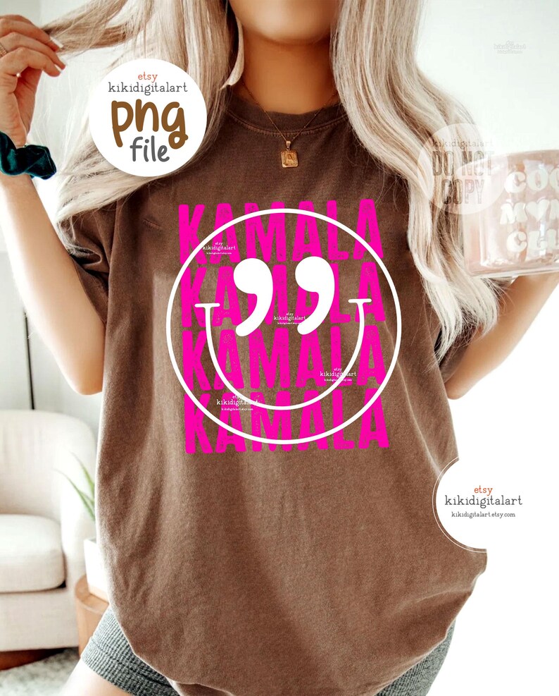 Pink Kamala PNG, Trendy Kamala Harris Png Shirt Sublimation, Retro ...