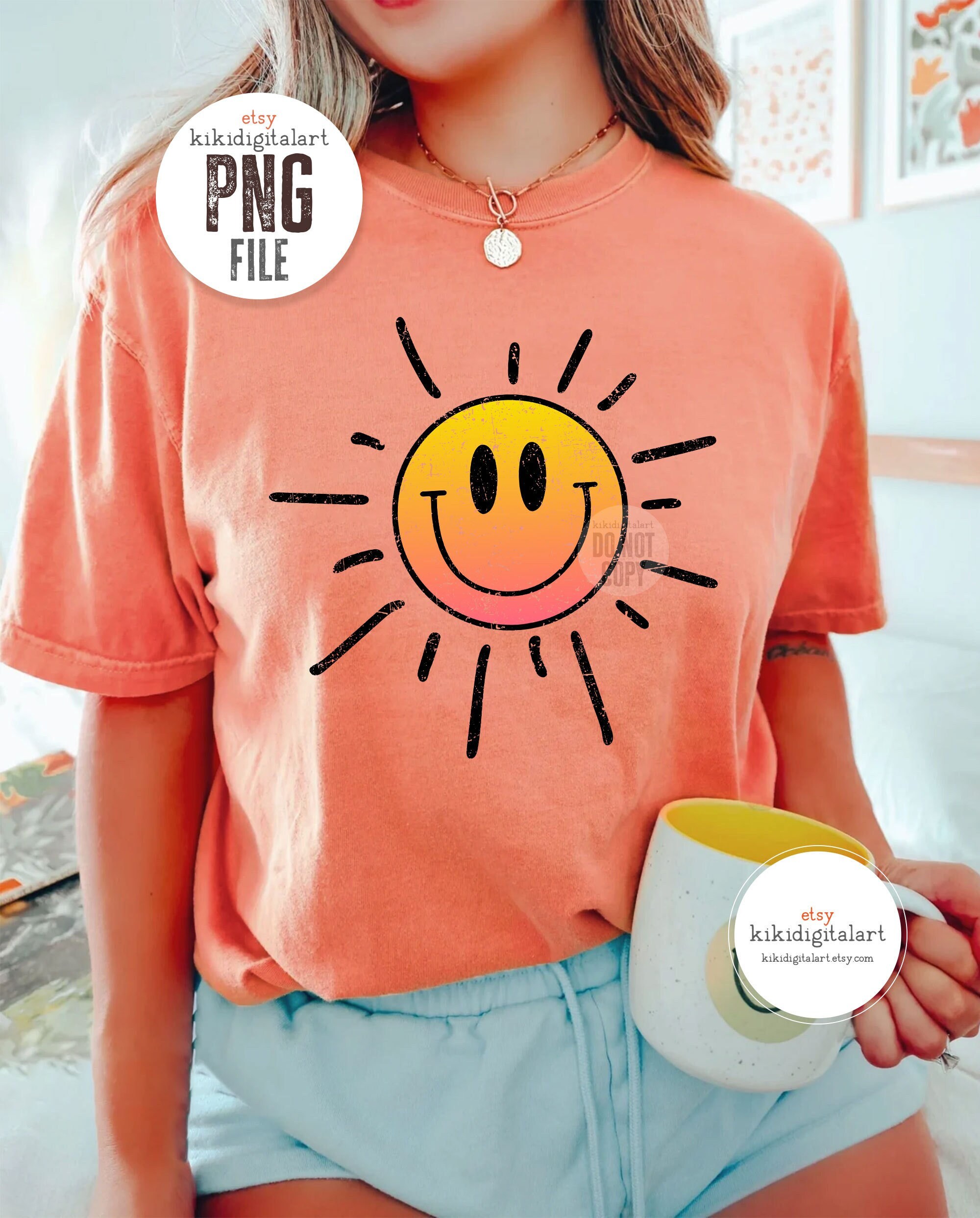 Smile Sun Png / Sunshine Smile Face PNG / Sunshine Png / Summer Shirt ...